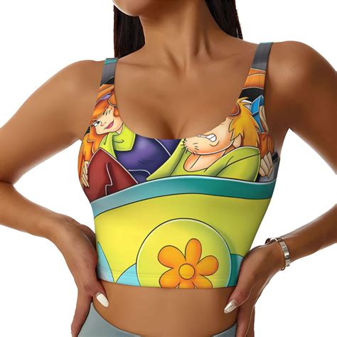 Gokiu Scooby Doo Sports Bras For Women Yoga Comfort Workout Tops
