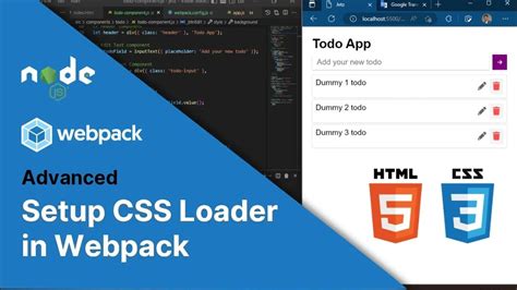 How To Setup Css Loader In Webpack Youtube