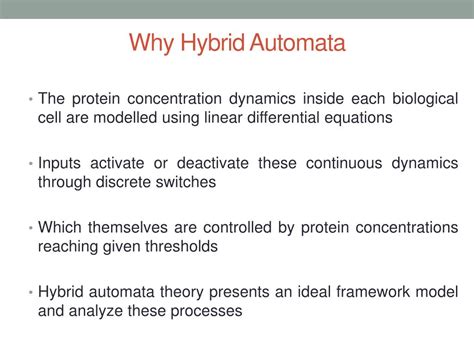 Ppt Lateral Inhibition Through Delta Notch Signaling A Piecewise Affine Hybrid Model