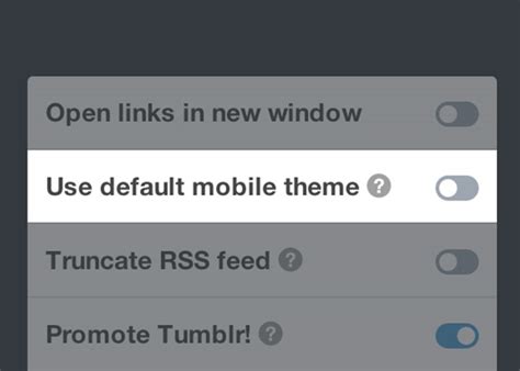 default mobile theme precrafted
