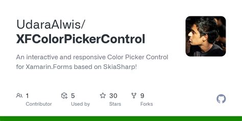 github udaraalwis xfcolorpickercontrol an interactive and responsive