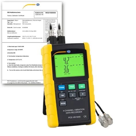 Pce Vm 5000 Ica Accelerometer Incl Iso Calibration