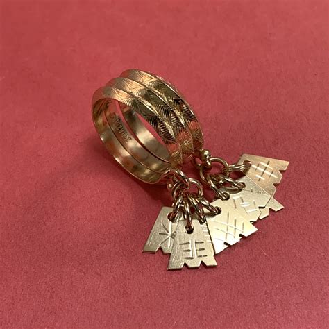 Latvian 14k 7 Day Ring Etsy