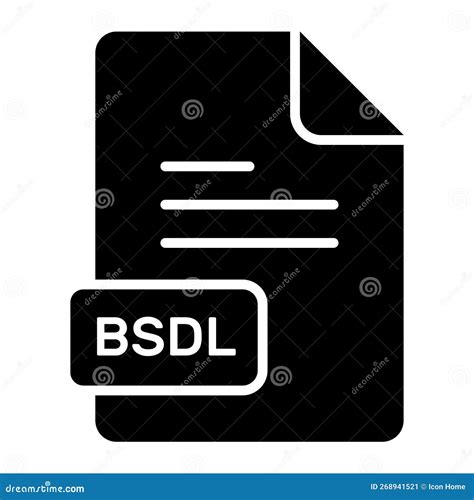 An Amazing Vector Icon Of Bsdl File Editable Design Stock Vector Illustration Of Extension