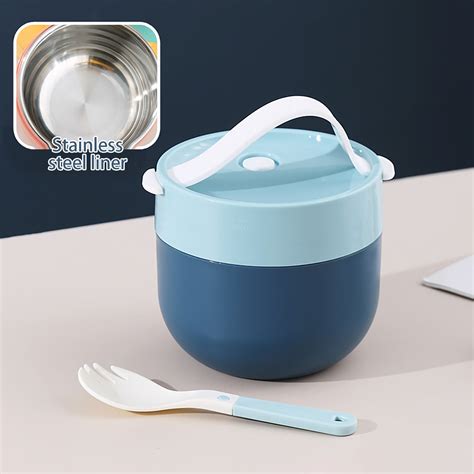 Gallon Bags Tupperware Sealable Leakproof Soup Cup With Lid Spoon