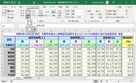 Excel 2019:印刷の向きを変更するには Excel 2019:印刷の向きを変更するには