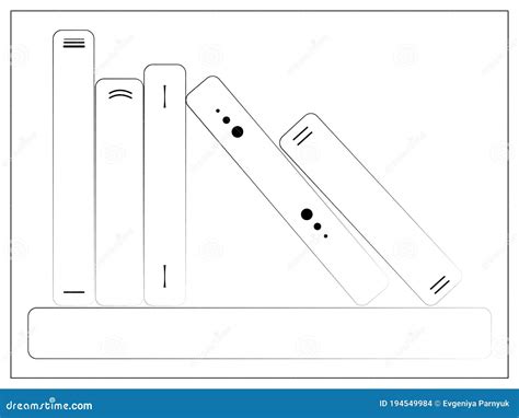 Vector Bookshelf Line Icon Vector Flat Illustration Of Bookshelf With