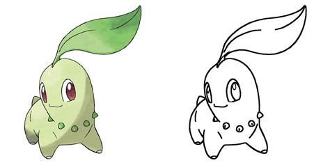 Chikorita Pokemon Coloring Pages [2025]