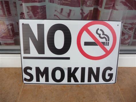 Метална табела надпис No smoking Пушенето забранено цигари електронни ...