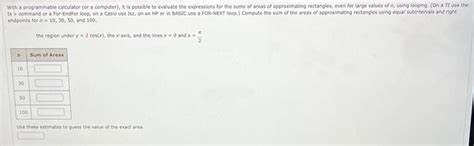 Solved With A Programmable Calculator Or A Computer It Is