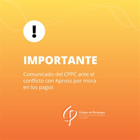 Comunicado Del Cppc Frente Al Conflicto Con Apross Por Mora En Los