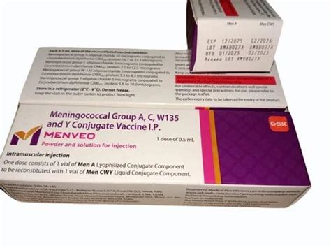 05ml Menveo Meningococcal Group A C W135 Y Conjugate Vaccine At ₹ 3450