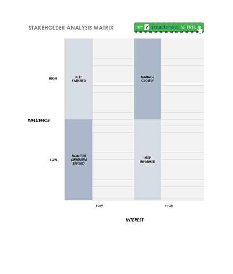 50 Free Stakeholder Analysis Templates Excel Word Templatelab