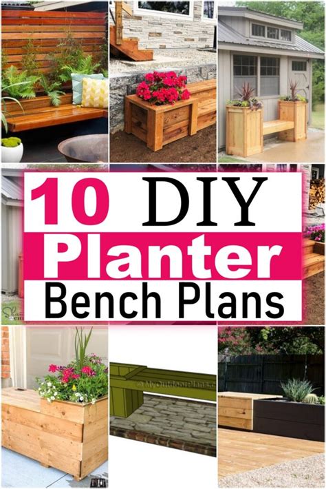10 Diy Planter Bench Plans Diy Crafts
