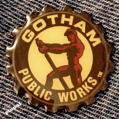 Batman Accessories Dc Comics Batman Pin Gotham Public Works Vintage
