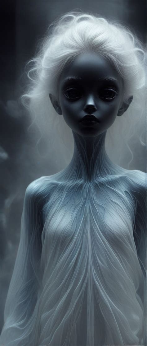 Portrait Style Close Up Ghost Image Created By Chaotic Fun Tensorart