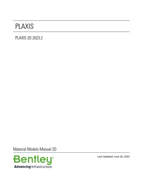 Plaxis Material Models Manual Download Free Pdf Strength Of