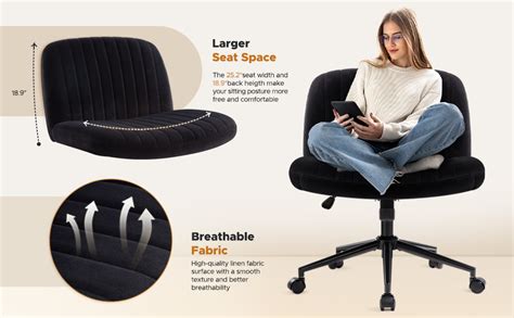 Iwmh Criss Cross Chair Cross Legged Office Chair With