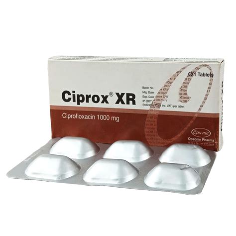 Ciprox Xr 1gm Tablet Arogga Online Pharmacy