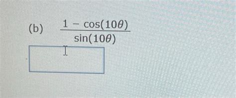 Solved Simplify The Expression By Using A Double Angle