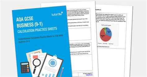 Calculation Practice Sheets For Aqa Gcse 9 1 Business Shop Tutor2u