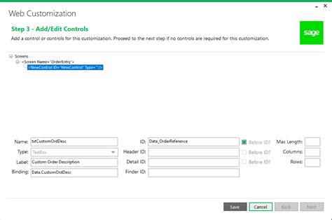 How To Modify Standard Ui In Sage 300 C Using Customization Wizard
