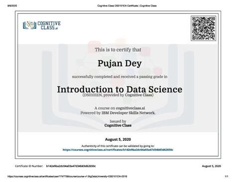 Pujan Dey On Linkedin Ibm Introductiontodatascience Cognitiveclass
