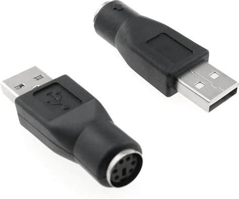 Amazon Com RLECS USB To PS Adapter PCS Black PS Female To USB Male Converter Adapter For