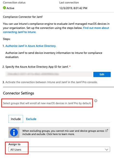 Microsoft Intune Integration Registration Require Jamf Nation