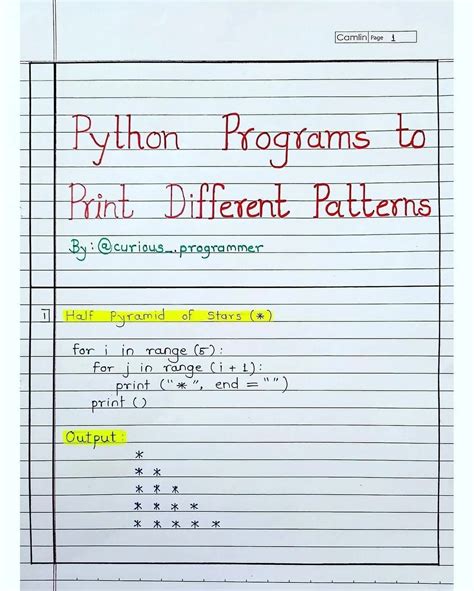 Python Programming Code💻 Learn🚀 Important Python Patters