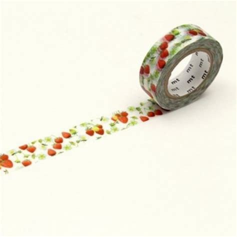 Mt마스킹테이프 Mt마스킹테이프 딸기 15mm 다이어리 데코 다꾸 마테 위시버킷