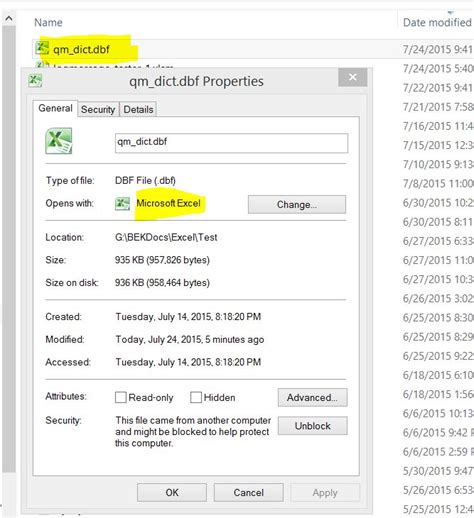 topic unable to open dbf with excel askwoody