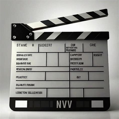 Clapper Board Or Clapperboard Vector Set Close And Open Clapper Board With Different View