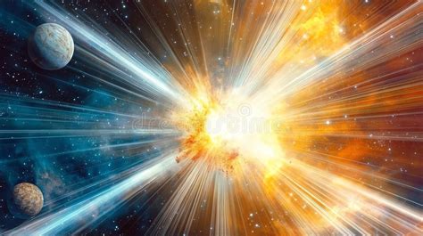 Stellar Explosion Ai Generated Stock Illustration Illustration Of