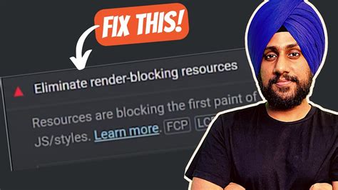 How To Fix Eliminate Render Blocking Resources Core Web Vital