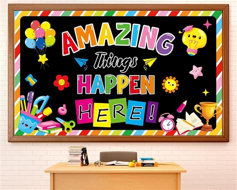 7x5ft Beautiful Backdrop Motivational Classroom Backdrop Decoration