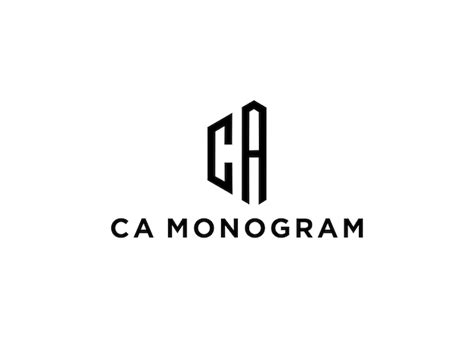 Premium Vector Ca Monogram Logo Design Vector Illustration