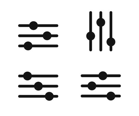 Premium Vector Adjustment Button Icon Vector And Setting Control Icon