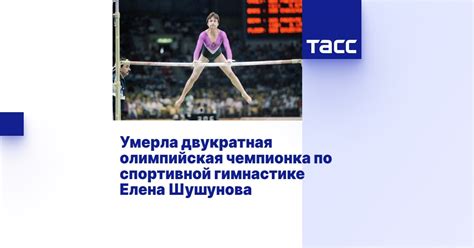 Умерла двукратная олимпийская чемпионка по спортивной гимнастике Елена Шушунова ТАСС