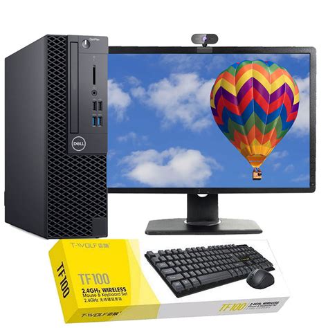 Restored Dell Optiplex Desktop Computer Core I7 7th Gen Cpu 16gb Ram 512gb Ssd Webcam 22 Lcd