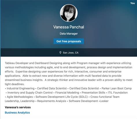 vanessa panchal on linkedin linkedin skills
