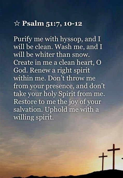 Psalms 51 7 Inspirational Scripture Psalms Christian Quotes