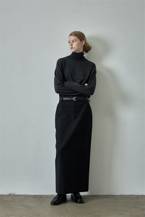 타임리스 맥시 스커트black 감도 깊은 취향 셀렉트샵 29cm