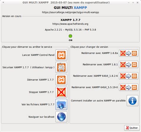 Gui Multi Xampp Une Interface Graphique Pour Xampp Techno