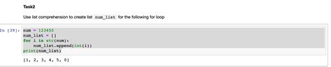 Solved Task Use List Comprehension To Create List Num List Chegg