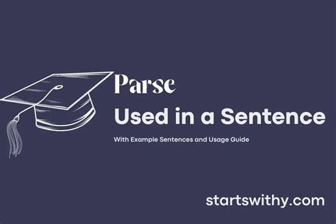 Parse In A Sentence Examples 21 Ways To Use Parse