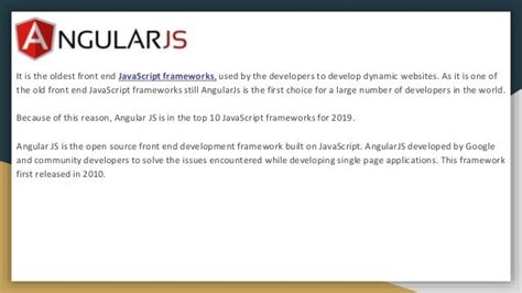 Top 10 Java Script Frameworks For 2019