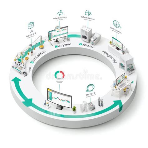 Understanding The Interconnection Of Data Analytics And Business Through A Circular Diagram