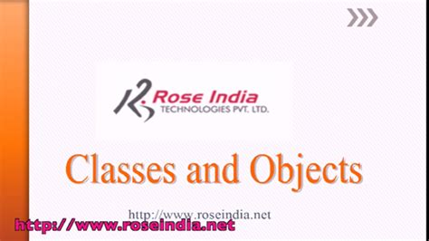 Video Tutorial Classes And Objects In Java