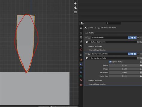 is there a way to get a hair curve profile with a thin root and tip but